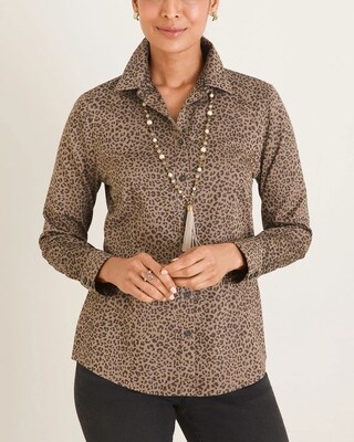 No-Iron All-Seasons Animal-Print Shirt | Chico's No-Iron All-Seasons Animal-Print Shirt | Chico's